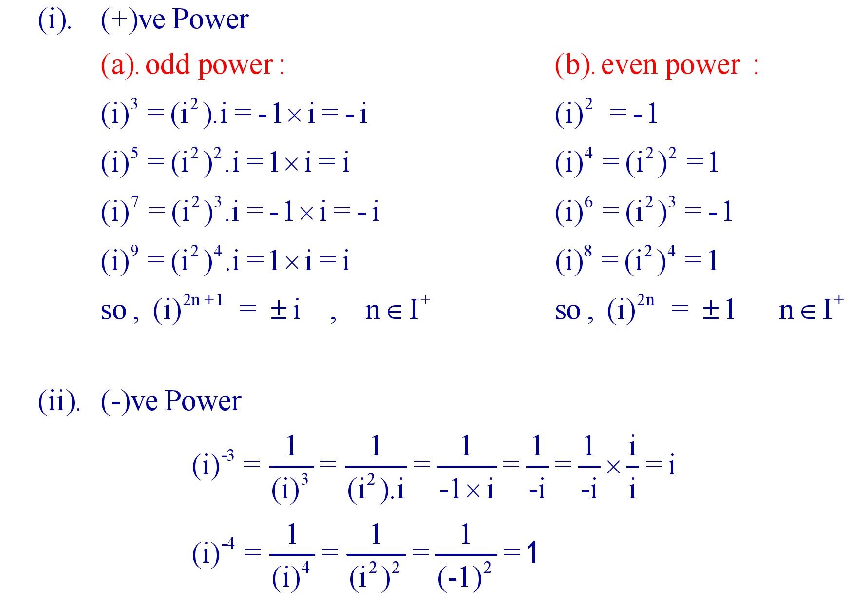 Complex Number Formula Formula In Maths