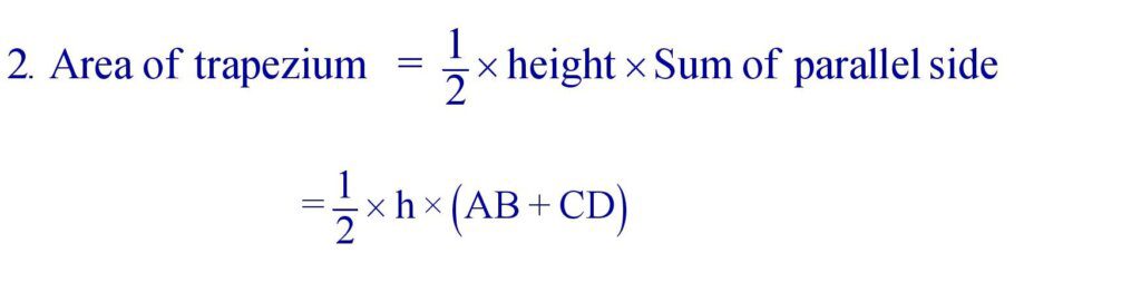 Trapezium Formula In English » Formula In Maths