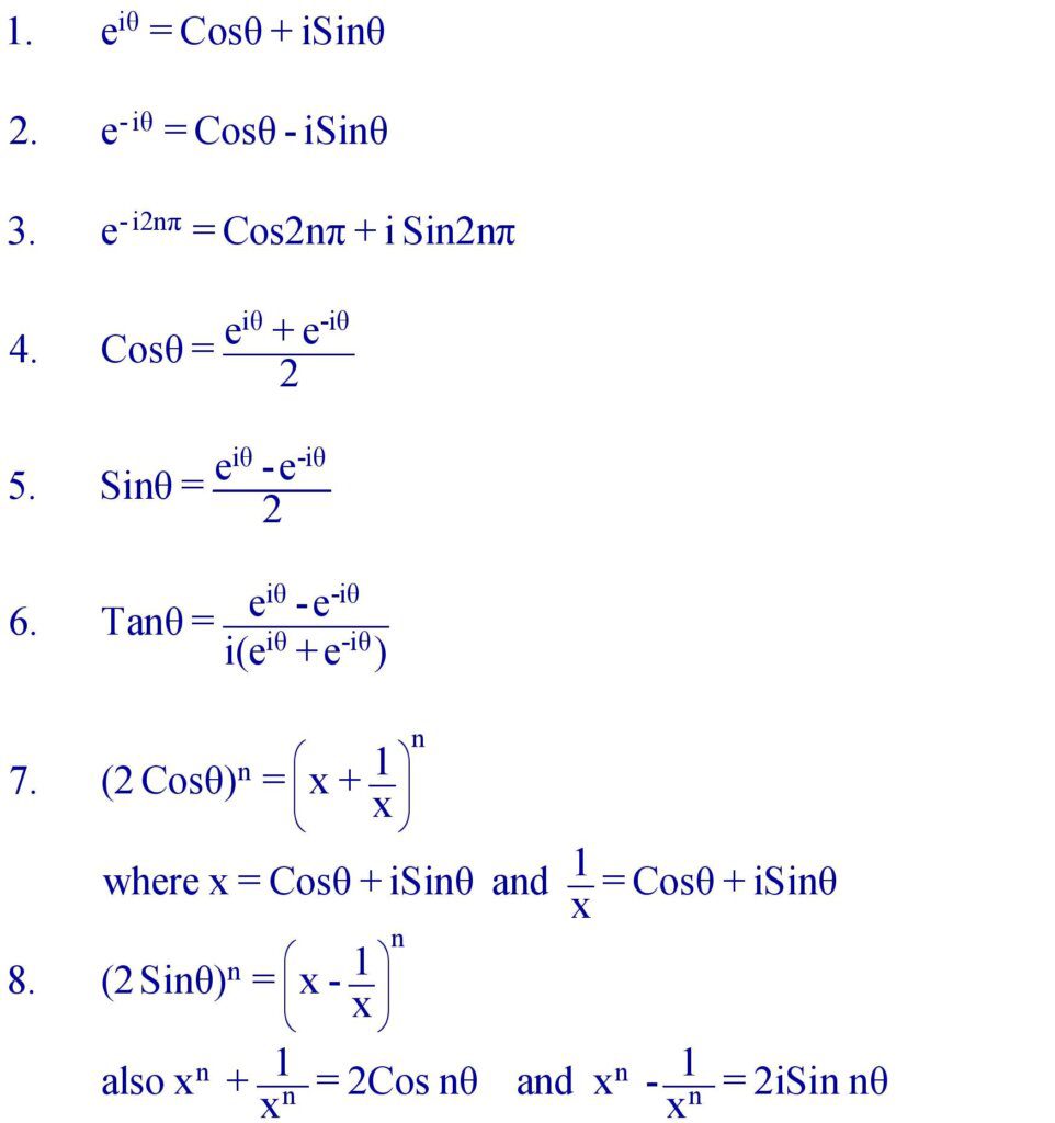 Circular Function Formula » Formula In Maths