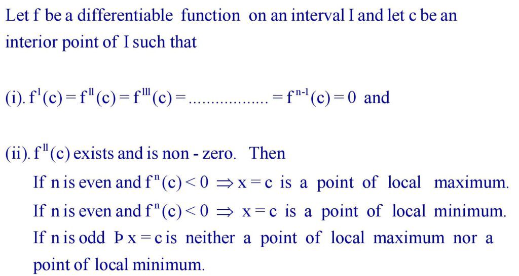 Maximum And Minimum Formula » Formula In Maths