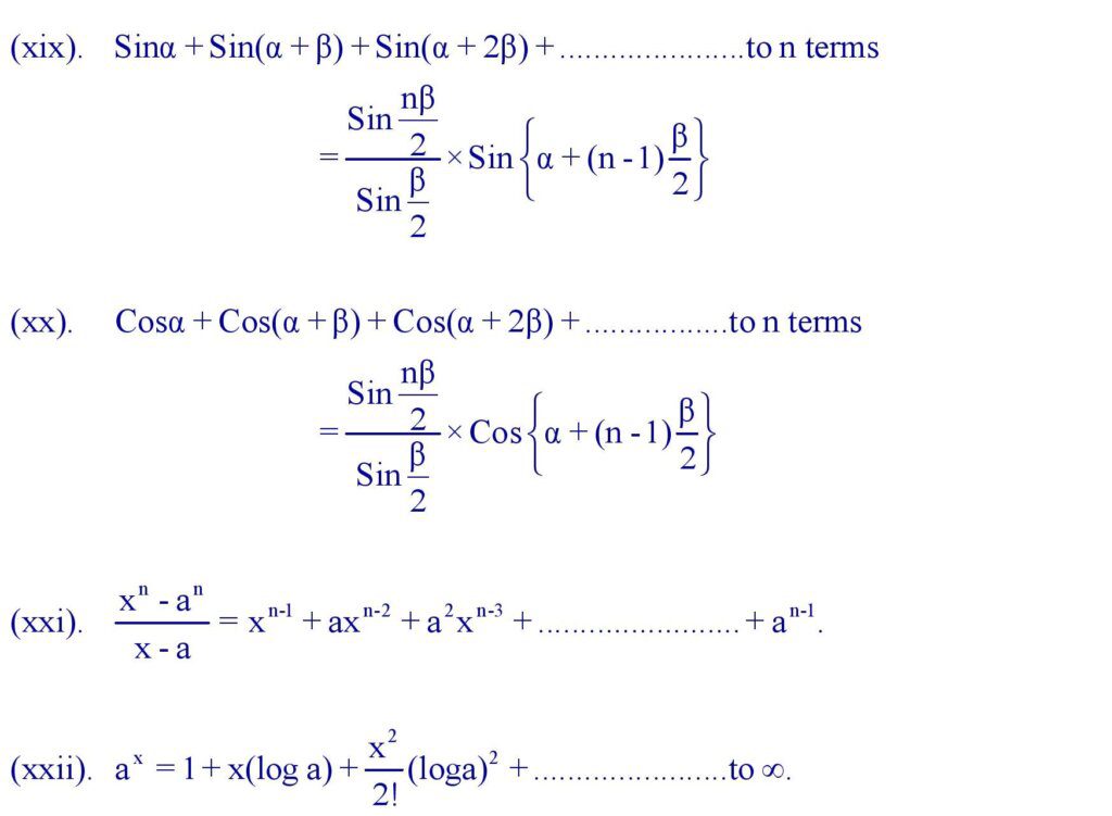 Limits Formula » Formula In Maths