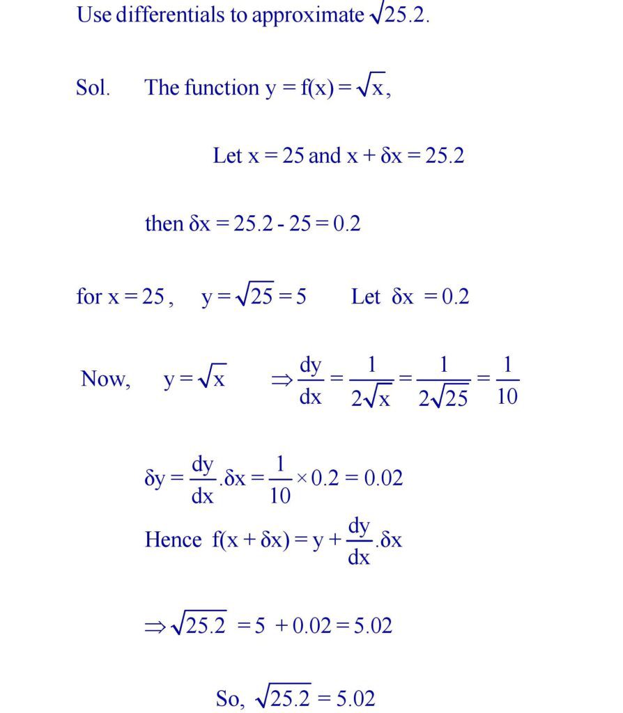 Errors And Approximation Formula » Formula In Maths Errors And Approximation Formula » Formula In Maths