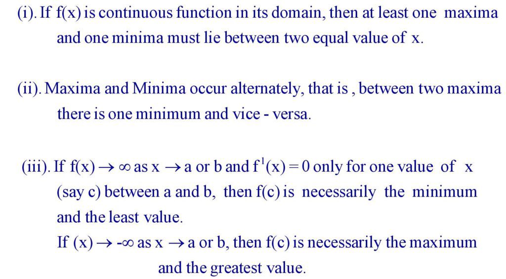 Maximum And Minimum Formula » Formula In Maths