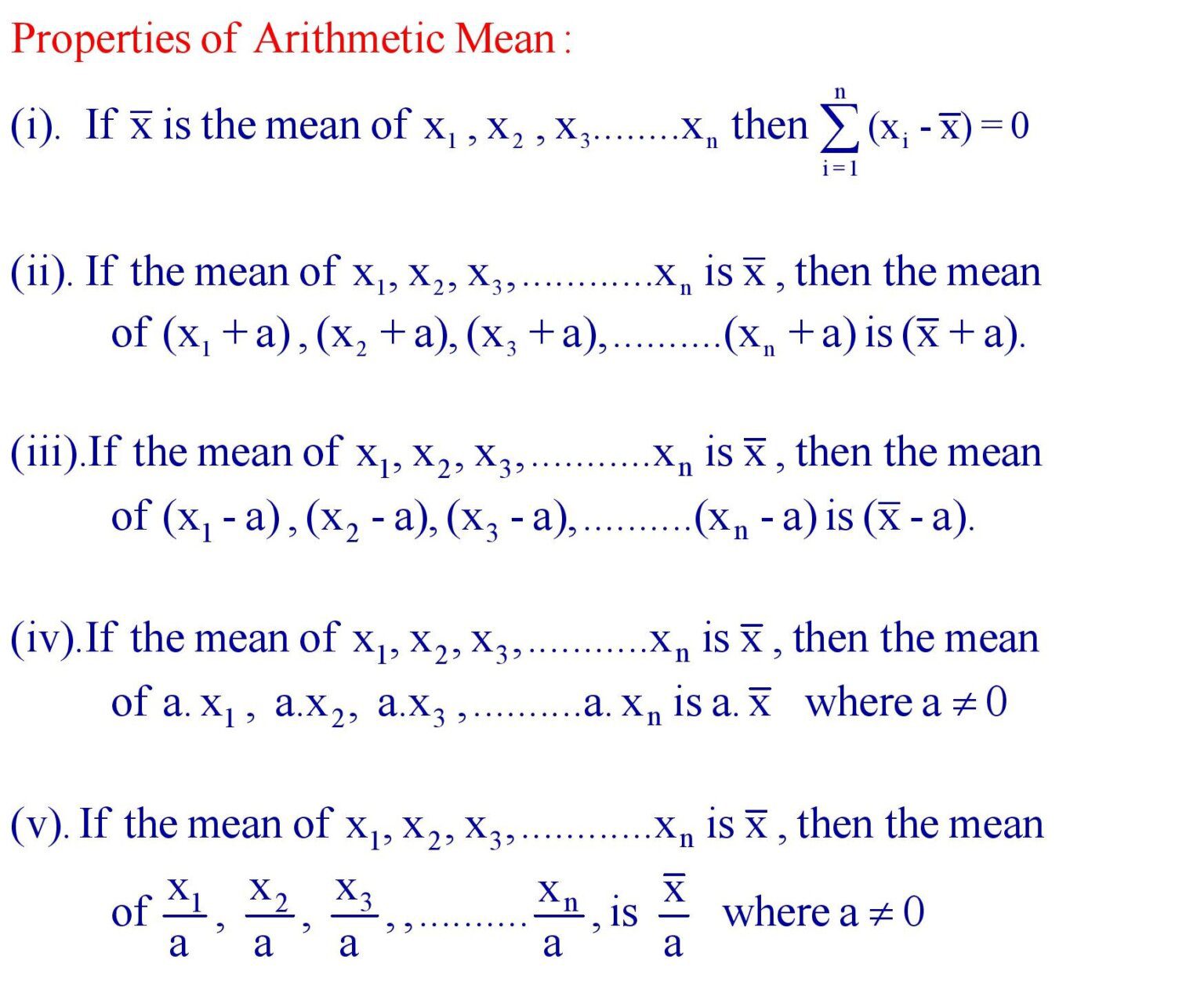 Statistics Formula For 9th Class » Formula In Maths