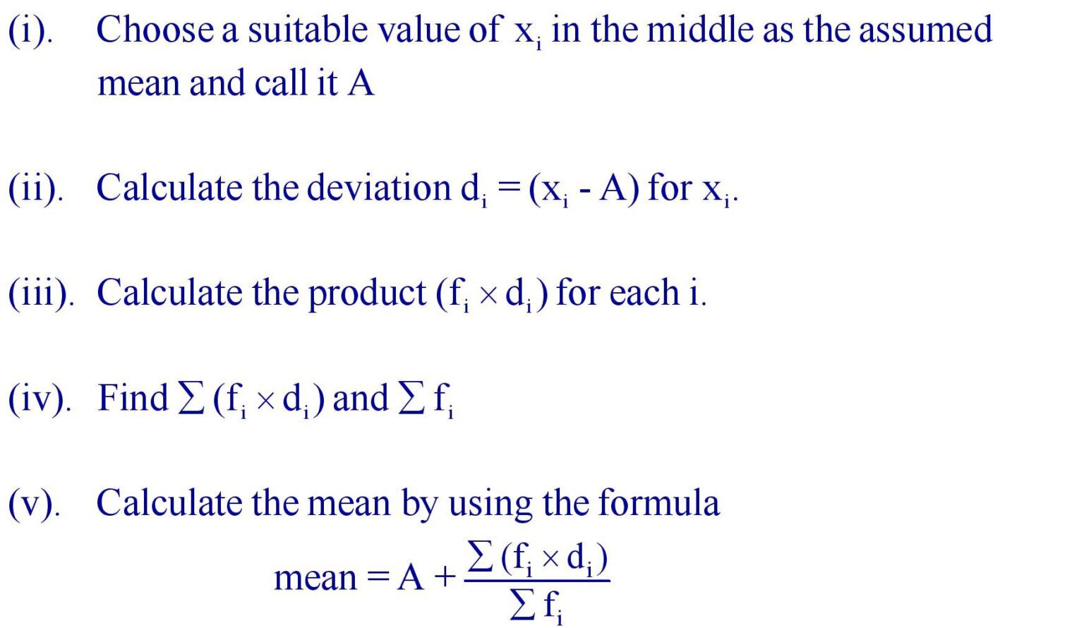 Statistics Formula For 9th Class » Formula In Maths