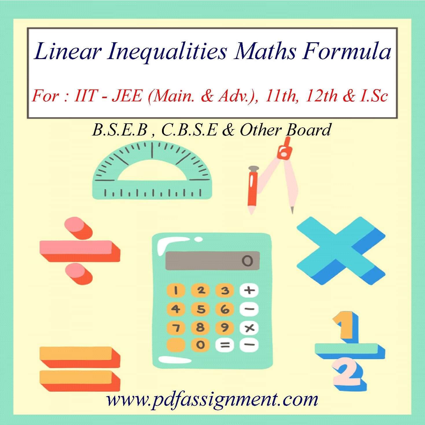 Formula Books » Formula In Maths