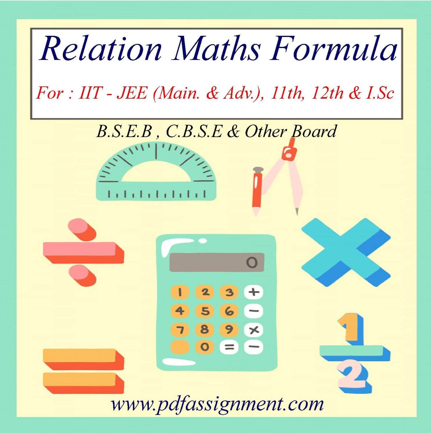 Formula Books » Formula In Maths
